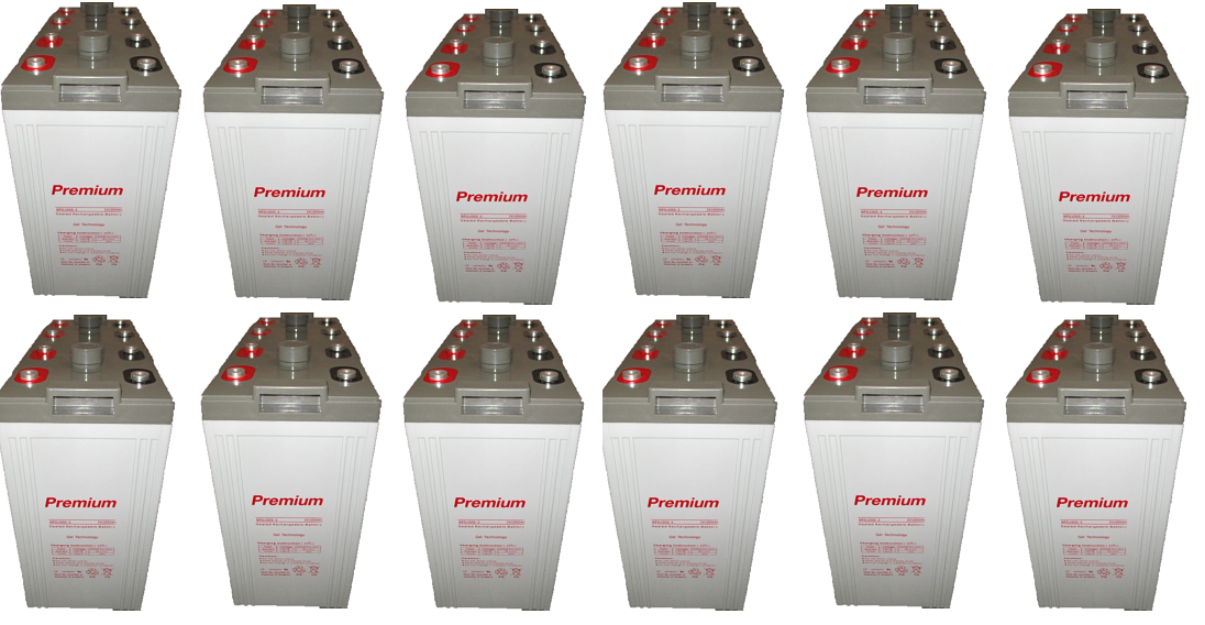 NPG1000-2 x 12 1000AH 24V GEL deep cycle battery – Battery Central