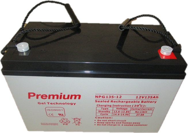 NPG135-12 135AH 12V GEL Deep Cycle battery – Battery Central