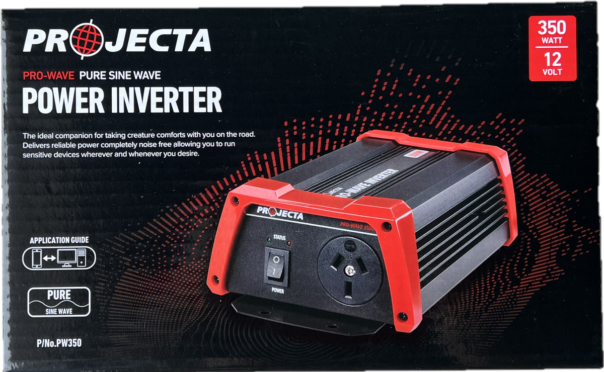 Projecta PW350 Pro-Wave Inverter 12VDC/240VAC 350W – Battery Central